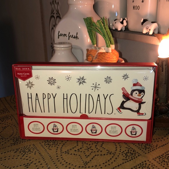 Rae Dunn | Holiday | Rae Dunn Happy Holidays Panoramic Note Cards Set ...